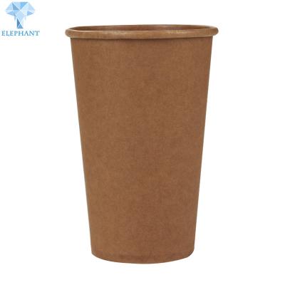China Kraft Paper Custom Disposable Coffee Cups OEM ODM Printed for sale