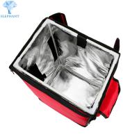 China Red Blue Lightweight Insulated Food Delivery Bags Double Deck for sale