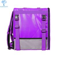 China Purple Oxford Insulated Food Delivery Bags Picnic Delivery Backpack For Motorcycle for sale