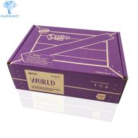China CMYK Painting Collapsible Reusable Shipping Boxes 26cm×15cm×6cm Corrugated Shoe Boxes for sale