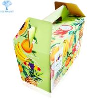 China OEM ODM Logo Triple Wall Corrugated Boxes With Handle Fruit Packing for sale