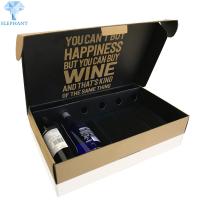 China 21cm×16cm×11cm Corrugated Shipping Boxes 6 Bottle Wine Shipping for sale
