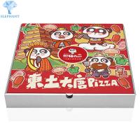 China Personalised Takeaway 8 Inch 10 Inch Pizza Boxes Foil Hot Stamping for sale