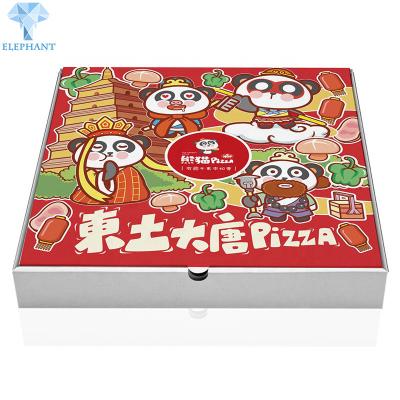 China Personalised Takeaway 8 Inch 10 Inch Pizza Boxes Foil Hot Stamping for sale