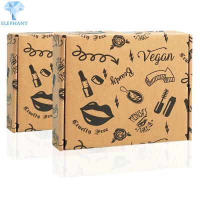 China Custom Logo Printed Color Craft Eco Friendly Luxury Corrugated CosmetiC Folding Shipping Boxes for sale