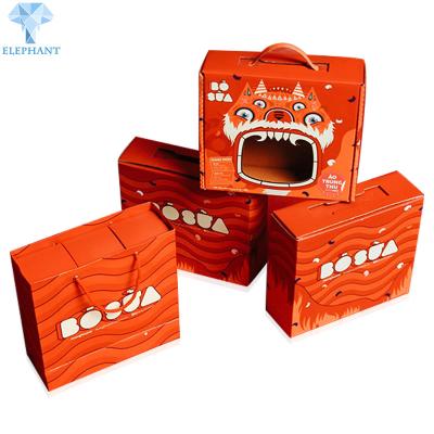 China Custom LoveLy Fashion Portable Beautiful Corrugated Children LittLe Tikes Toy Shipping Boxes for sale