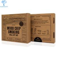 China Custom Big Printing Logo Color Portable Folding Corrugated Black Mailing Shipping Boxes for sale