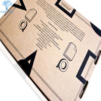 China Customized Black Printed Logo Garment Cardboard Kraft PaPer Packing Corrugated Shipping Boxes for sale