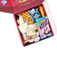 China Custom Printing Fancy Colorful Design Flat Pack AttrActive Foldable Die Cut Snack PaPer Corrugated Shipping Boxes for sale