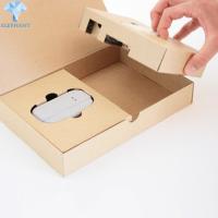 China Reinforced Embossing Corrugated Mailer Boxes Foldable Flat Cardboard Mailers for sale