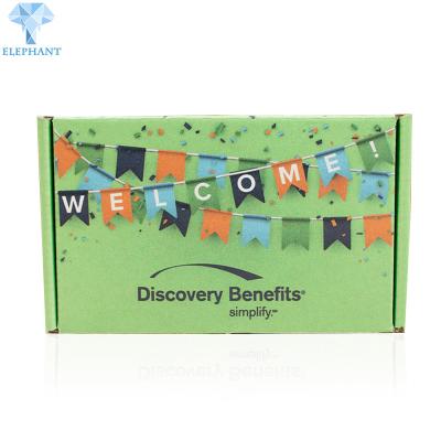 China Offset Printing Cardboard Flat Pack Boxes CCNB Grey Cardboard Ear Lock for sale