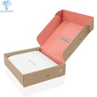 China Ear Lock Blue Colored Corrugated Mailing Boxes 3 Ply 5 Ply for sale