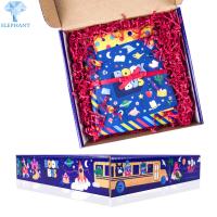China Small 90gsm-400gsm Art Paper Gift Mailing Boxes Foil Hot Stamping for sale
