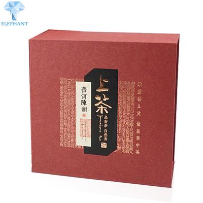 China Custom Printing Luxury Red ExquisitE Craft Gift Cardboard Carton Tea Packaging Corrugated Mailer Boxes for sale