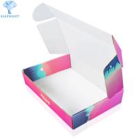 China Custom ElEgant Handmade Flac Diecut Pack Colorful Printed Corrugated Clothes Packing Mailer Boxes for sale