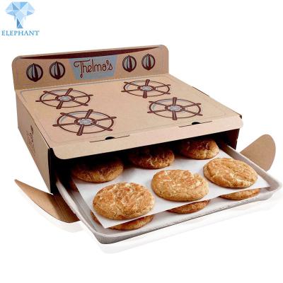 China Custom BisposaBle Multi Handmade Color Printing Logo Hot Selling Corrugated Biscuit Gift Mailer Boxes for sale