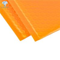 China Orange Glossy Varnish Poly Bubble Mailers 6x9'' Padded Envelopes for sale