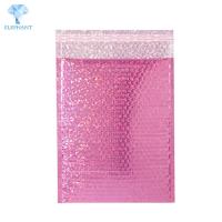 China Pink Custom Printed Poly Bubble Mailers 10x13 CMYK Printing for sale