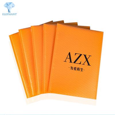 China Orange Glossy Varnish Poly Bubble Mailers 6x9'' Padded Envelopes for sale