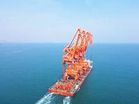 China 80TON Gantry Portal Slewing Crane For Industry Four Link Portal Harbour Crane for sale