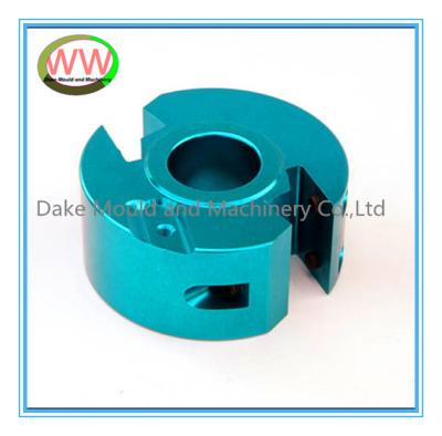 China CNC Machined Aluminum 6061 T6 Parts with Cyan Anodization for Machining Centers for sale
