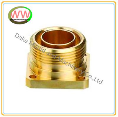 China CNC Machined Aluminum 6061 T6 Parts with Gold Anodization for Turning and Milling for sale