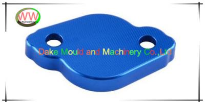 China CNC Machined Aluminium 6061 T6 Rear Brake Reservoir Cap Blue Anodized 30x60x90mm for sale