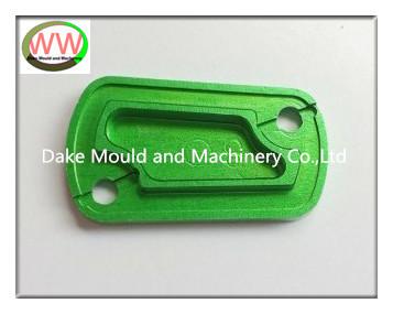 China CNC Machined Aluminum 6082 T6 Rear Brake Reservoir Cap Green Anodized for sale