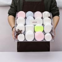 China 60gsm To 120gsm Bamboo Cotton Pads Travel Size Cotton Rounds With Finger Pocket for sale