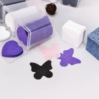 China Purple Pink Black Nail Polish Pads 200pcs/Box Colorful Nail Prep Pads for sale