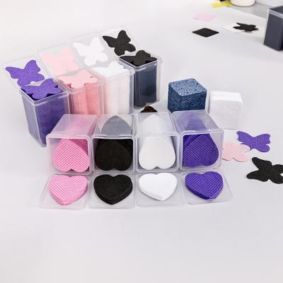 China Purple Pink Black Nail Polish Pads 200pcs/Box Colorful Nail Prep Pads for sale
