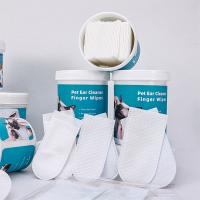 China OEM Dog Dental Finger Wipes Nonwoven Finger Cleaning Wipes For Dogs for sale