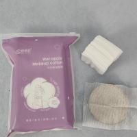 China Stretchable Wet Compress Cotton Makeup Moisturizing Face Cotton Pad for sale