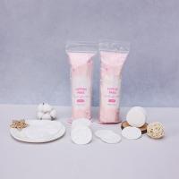 China 180GSM Disposable Makeup Remover Pads Customized Cotton Makeup Pads for sale