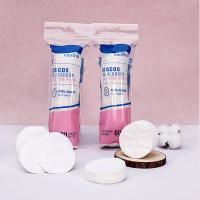 China 58mm Bamboo Makeup Remover Pads Customized Exfoliating Cotton Pads for sale