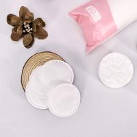 China 5.8cm Disposable Cotton Pad Round Facial Cosmetic Cotton Pads for sale