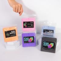 China Orange Blue Cotton Pads Nail Polish Remover 200pcs Cotton Pads For Nails for sale