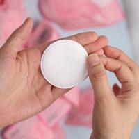 China Portable Round Makeup Remover Pads 5pcs 10pcs 20pcs Cotton Cosmetic Pads for sale