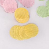 China Face Acneand Wet Compress Cotton Salicylic Acid Cleansing Pads Yellow Green Pink for sale