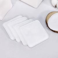 China 7.5*7.5cm Square Cotton Pads For Face Toner High Absorbent Square Face Pads for sale