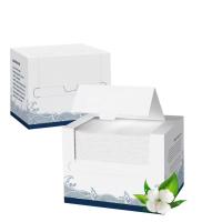 China Customized Disposable Cotton Face Cloths Bamboo Pulp Square for sale