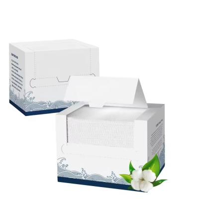 China Customized Disposable Cotton Face Cloths Bamboo Pulp Square for sale