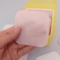 China Nonwoven Organic Cotton Makeup Pads Wet Compress Cotton Squares For Face for sale