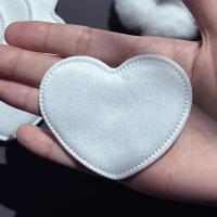 China OEM Disposable Cosmetic Products Heart Shaped Makeup Remover Wipes Wholesale Cotton Pads for Face for sale