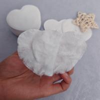 China OEM Eco Friendly Heart Shaped Cotton Pads Disposable Biodegradable Makeup Remover Pads for sale