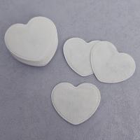 China OEM Eco Friendly Heart Shaped Cotton Pads Disposable Biodegradable Makeup Remover Pads for sale