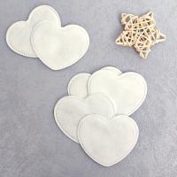 China OEM Eco Friendly Heart Shaped Cotton Pads Disposable Biodegradable Makeup Remover Pads for sale