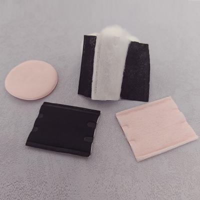 China OEM Premium Organic Disposable Facial Cosmetic Pure Cotton Pads Makeup Remover Pad Black Cotton Pad for sale