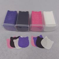 China OEM 200pcs/box Heart Shape Lint Free Nail Wipes Lint-free Colorful Nail Polish Remover Wipes Nails Wipes for sale