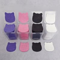 China OEM 200pcs/box Heart Shape Lint Free Nail Wipes Lint-free Colorful Nail Polish Remover Wipes Nails Wipes for sale